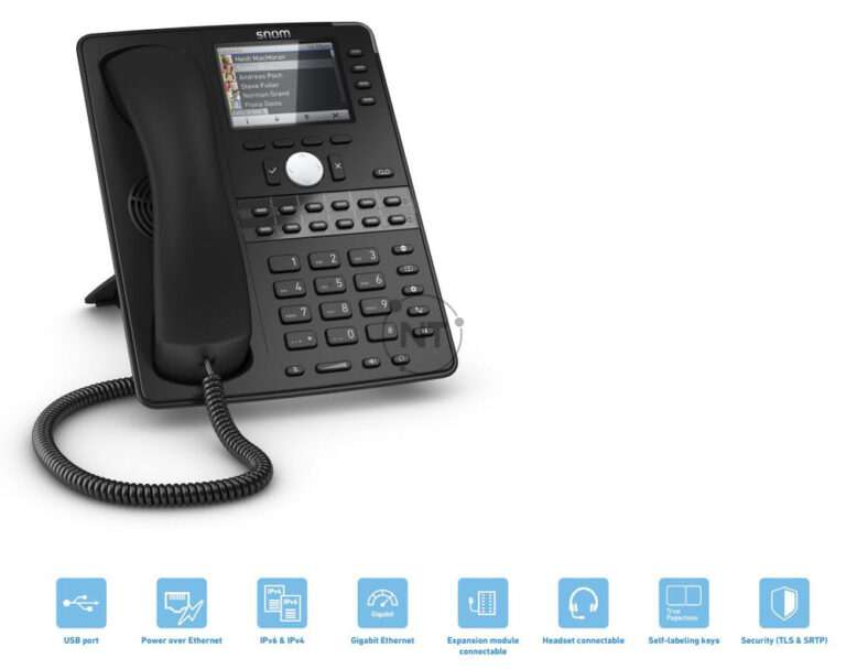 Điện thoại IP Snom D725 | 18 phím chức năng đa màu
