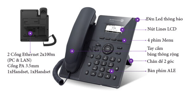 Điện thoại IP Alcatel H2/H2P - NgocThienSupply