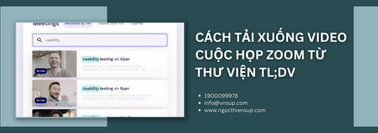 Cách tải xuống video cuộc họp Zoom từ thư viện tl;dv