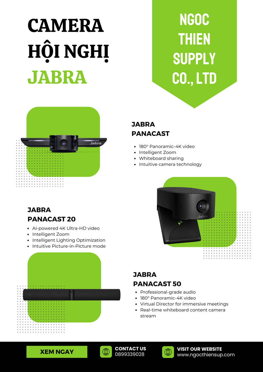 Tổng quan về camera hội nghị Jabra - NgocThienSupply