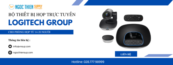Bộ thiết bị họp trực tuyến Logi Group cho doanh nghiệp